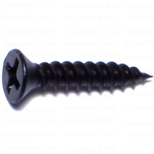 TwinFast Black Phillips Flat Head Wood Screws - #6 Diameter ...