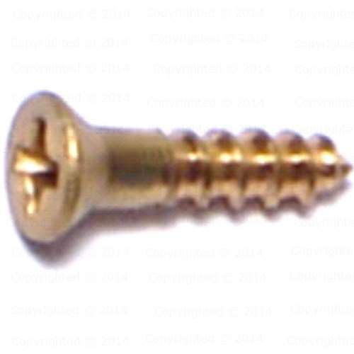 Brass Phillips Flat Head Wood Screws - #2 Diameter – ScrewsAndBolts.com