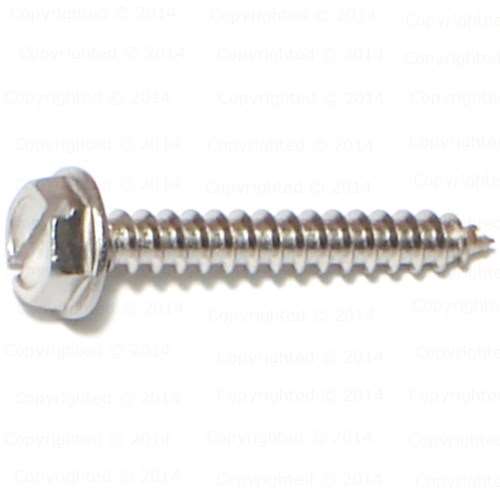 Stainless Steel Slotted Hex Washer Sheet Metal Screws – ScrewsAndBolts.com