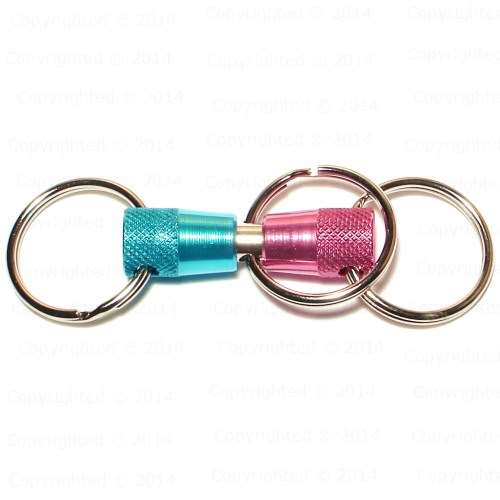 Blue/Red Pull Apart Key Ring – ScrewsAndBolts.com