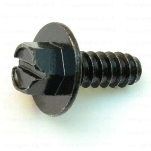 Slotted Hex Head License Plate Screw – ScrewsAndBolts.com