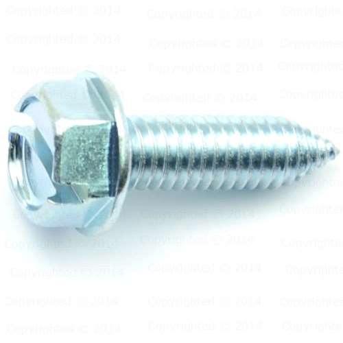 Slotted Hex Head License Plate Screw – ScrewsAndBolts.com