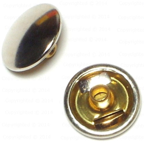 Nickel Plated Snap Caps – ScrewsAndBolts.com