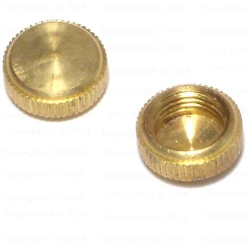 1/8 PT Brass Knurled Caps – ScrewsAndBolts.com