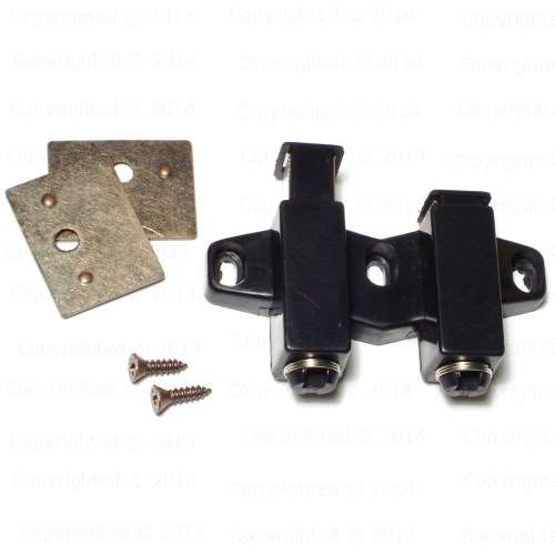 Black Magnetic Double Cabinet Latches – ScrewsAndBolts.com
