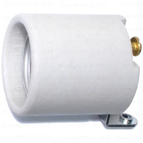 Medium Porcelain Electrical Socket w/Mounting Bracket – ScrewsAndBolts.com