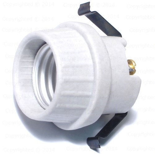 Medium Porcelain Shallow Back Snap-In Electrical Socket ...
